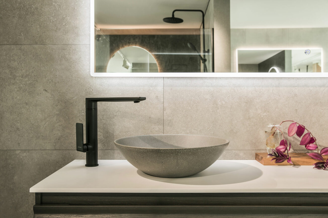 ARUVO™ VIOLA Concrete Countertop Basin - Toptile Bathrooms
