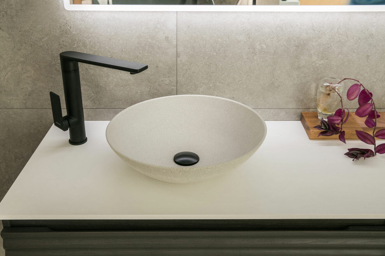 ARUVO™ VIOLA Concrete Countertop Basin - Toptile Bathrooms