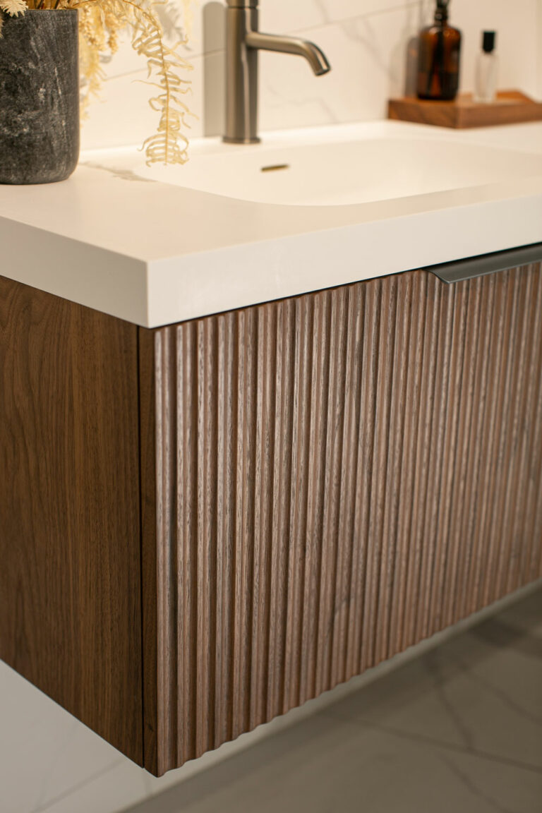 ARUVO™ ROMEO Collection Plywood Vanity Rich Walnut W1200mm | Basin ...